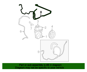 20957915 - Power Steering Fluid Cooling Pipe 2006-2011 Chevrolet ...