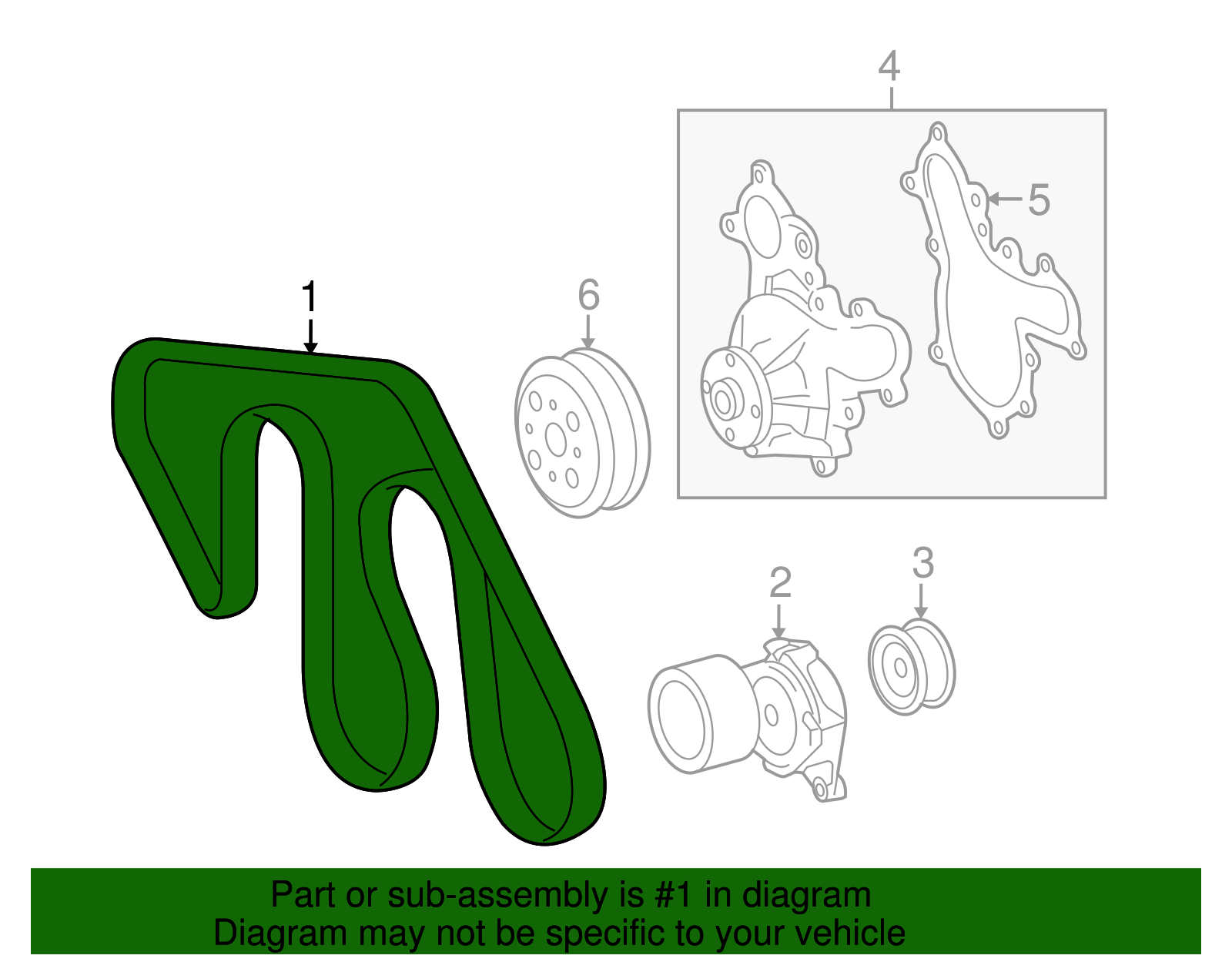 2007-2022 Toyota Serpentine Belt 90916-A2033 | Toyota Parts Center