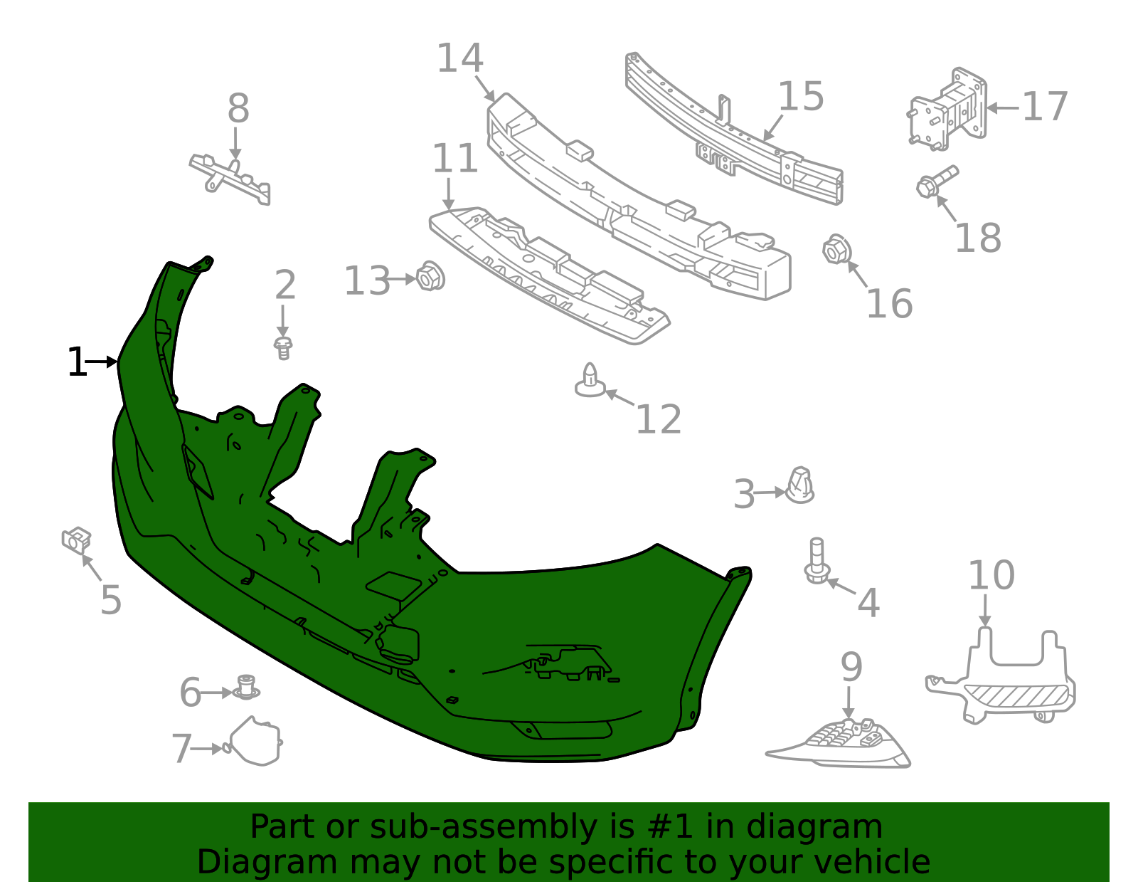 2020-2023 Nissan Bumper Cover 62022-6MR0H | My Nissan Part
