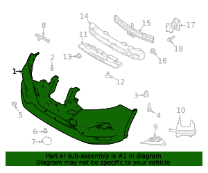 2020-2022 Nissan Rogue Sport Bumper Cover 62022-6MR0H | My Nissan Part