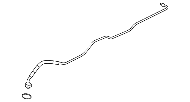 17227591228 - 2010-2011 BMW X6 Automatic Transmission Oil Cooler Tube ...