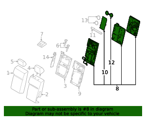 ML3Z-18644A22-CE - High-Quality Seat Armrest for 2021-2025 Ford ...