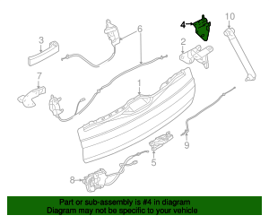 51-24-7-162-149 - Tailgate Latch 2007-2018 BMW X5 | AutoNationParts.com