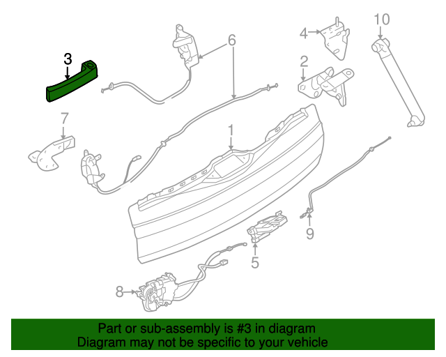 51247162148 - 2007-2018 BMW X5 Handle (51-24-7-162-148) | BMW of South ...