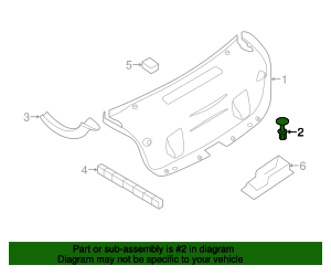 Genuine BMW 07-14-9-193-301 | Trunk Lid Trim Rivet | FREE Shipping on ...