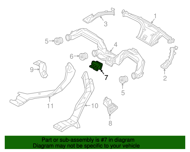 2016-2019 Mazda CX-3 Center Grille DA7A-64-930-02 | QuirkParts