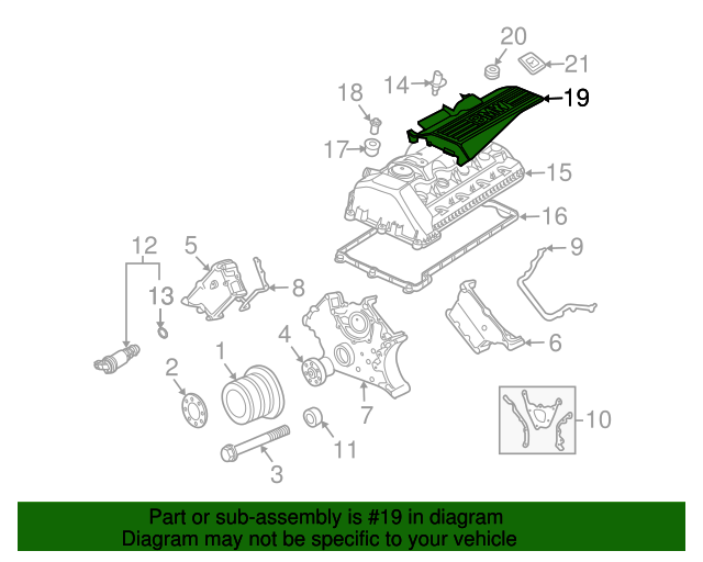 Genuine BMW 11-12-7-548-850 | Top Cover | FREE Shipping on Most Orders ...