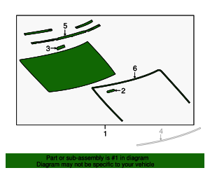 2015-2023 Lexus Back Glass 64810-24040 | OEM Parts Online