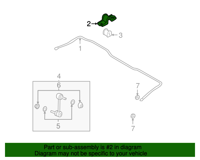 2006-2008 Hyundai Tiburon Stabilizer Bar Bracket 55514-2C200 | OEM ...