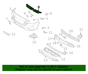 2020-2021 Nissan Sentra Upper Retainer 62240-6LB0A | TascaParts.com