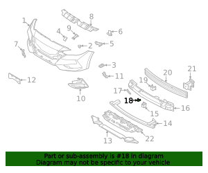 2020-2021 Nissan Sentra Energy Absorber Protector 62066-6LB0A ...