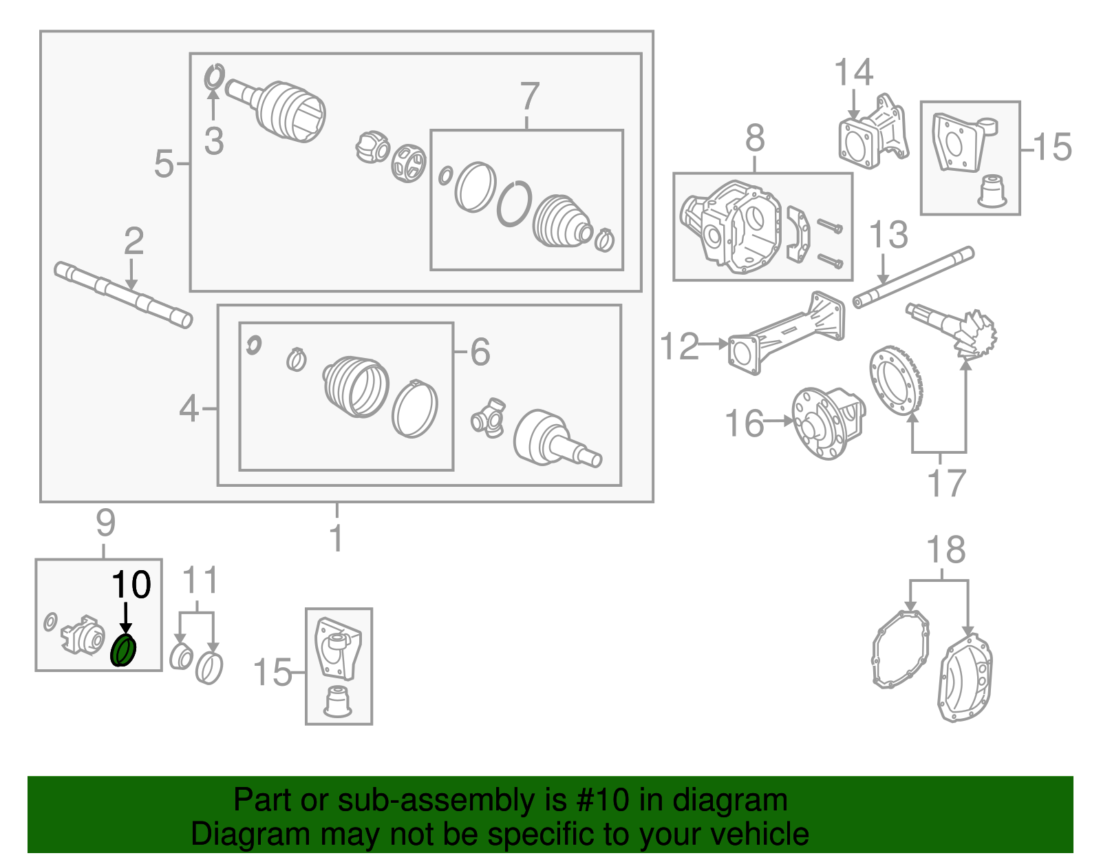 26064029 - High-Quality Differential Drive Pinion Gear Seal for 1990 ...