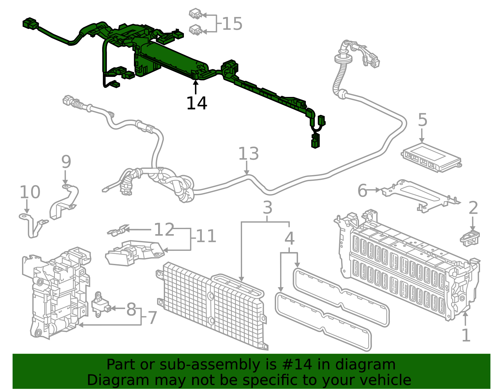 1N190-6C2-A00 - Wire Harness Set (Ipu) - 2018-2020 Honda Accord ...