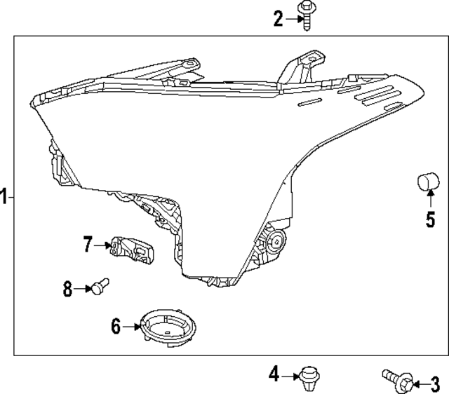 2022-2024 Toyota Headlamp Assembly 81150-0C260 | Toyota OEM Direct