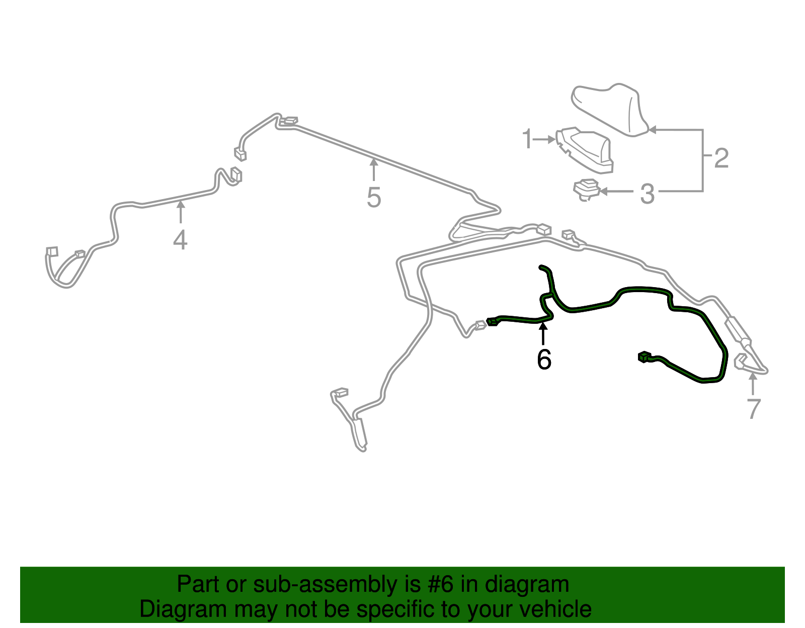 86101-0E550 - 2014-2016 Toyota Highlander - Antenna Cable | Discount ...