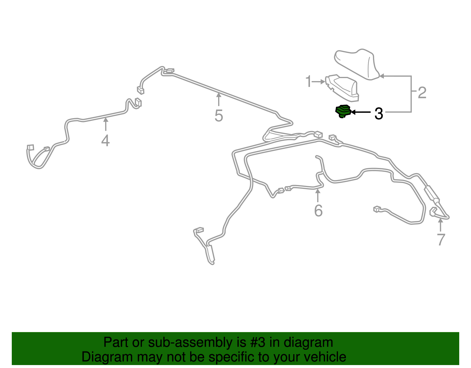86769-0E010 - Radio Antenna Mast Hardware Kit - 2014-2020 Toyota ...