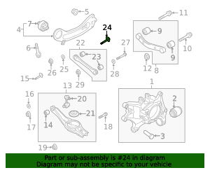 55260-2P400 - Lateral Arm Adjust Bolt 2021-2023 Kia Sorento | Kia.Parts ...