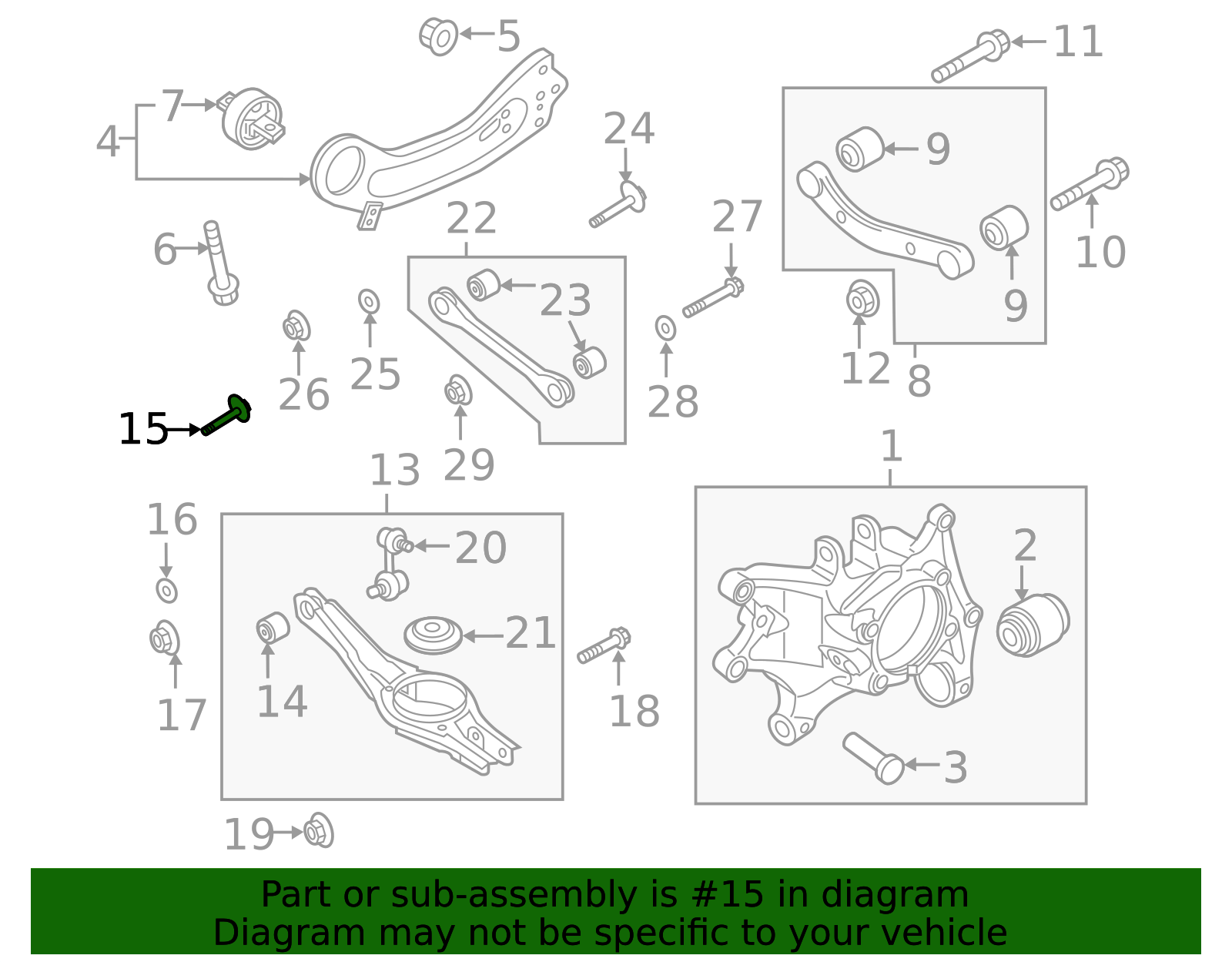 2021-2025 Kia Sorento Lower Control Arm Adjust Bolt 55260-2P000 | OEM ...