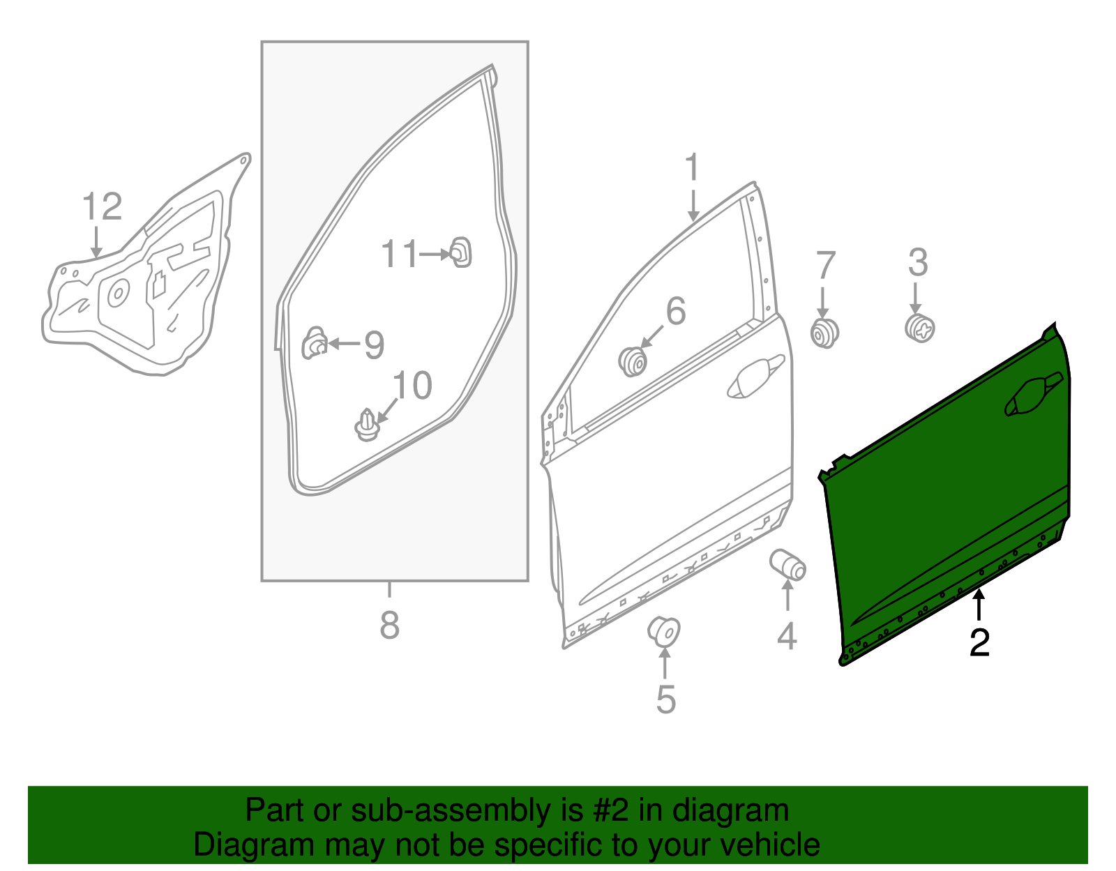 67111-T0A-A00ZZ - Door Outer Panel 2012-2016 Honda CR-V | AutoNation Parts