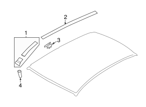 2017-2023 Subaru Impreza Roof Molding 91046FL30A | Subaru Parts Guys