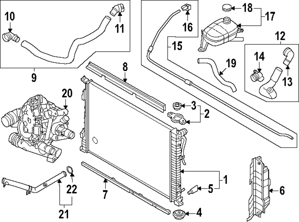 25485-L1000 - Upper Hose Connector 2025 Kia K5 | Kia.Parts Store
