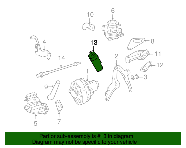 2010-2018 Mercedes-Benz Vapor Canister 164-470-13-59 | AutoNationParts.com