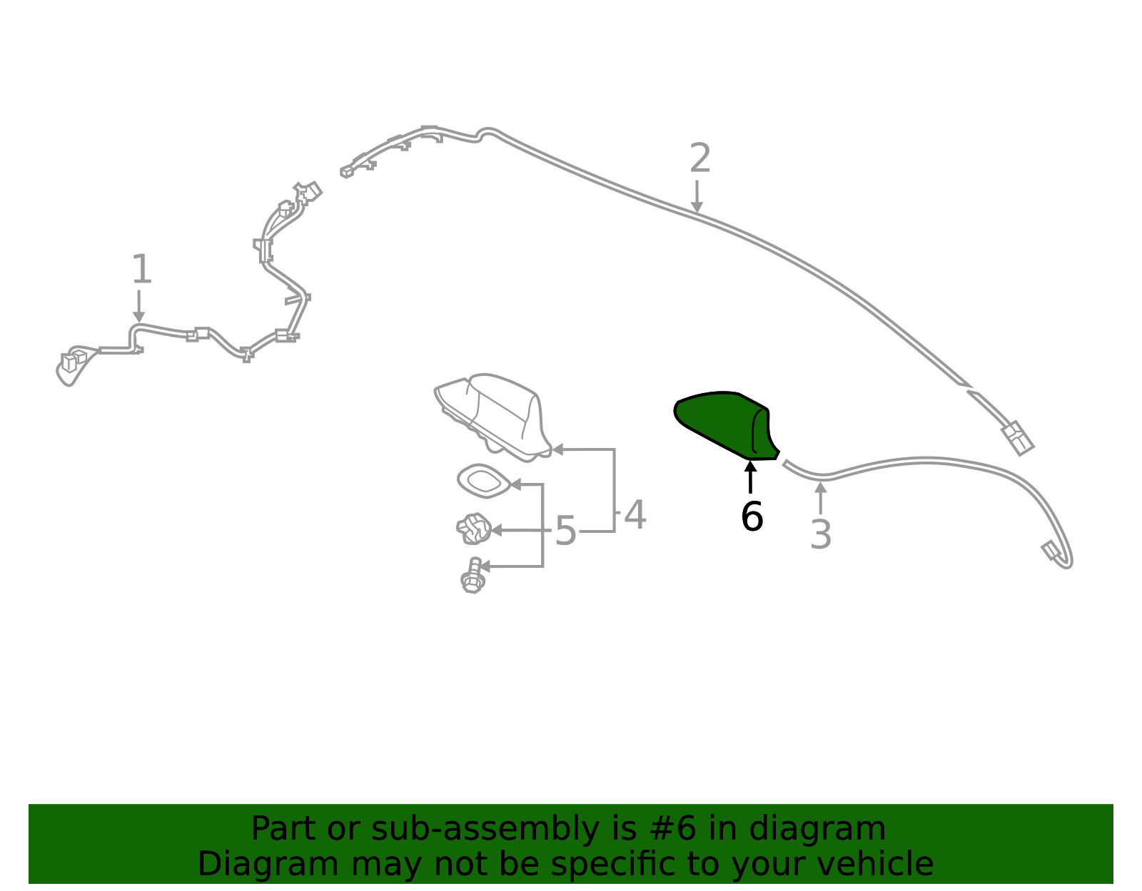 2021-2025 Toyota Radio Antenna Cover 86077-33040-C0 | Retail ...