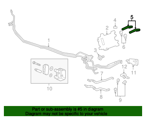 2017-2018 Cadillac CT6 Drive Motor Inverter Coolant Line 84030542 ...
