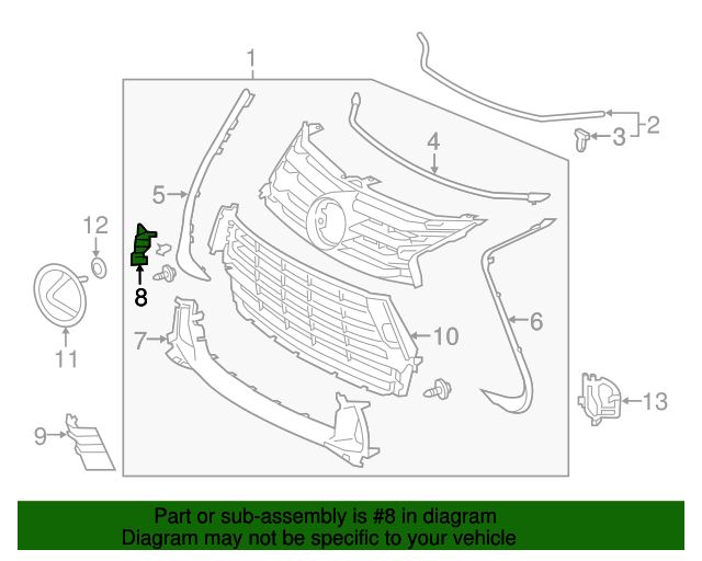 2016-2020 Lexus Hole Cover 52127-30170 | OEM Parts Online