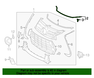 2016-2020 Lexus Protect Strip 53119-30320 | OEM Parts Online