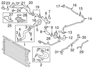 2015-2019 Audi Thermostat Unit 06E-121-111-AT | Genuine Audi Parts