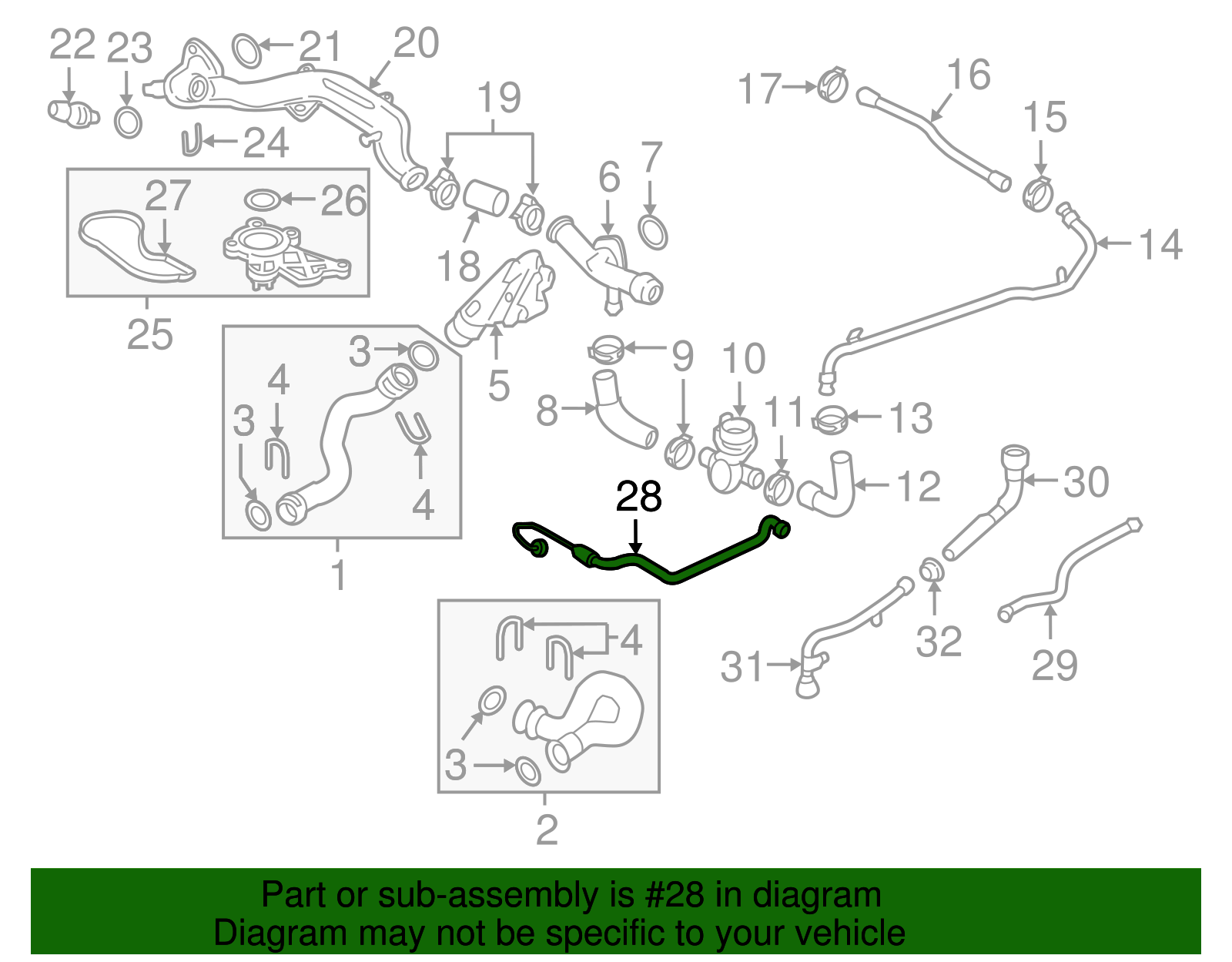 2016-2018 Audi Engine Coolant Pipe 4G0-121-081-ED | AutoNationParts.com