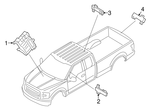 2017-2018 Ford Control Module HU5Z-15604-AU | Varsity Ford