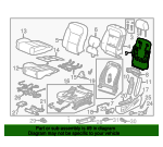 23365181 - Jet Black Front Seat Back Finish Panel 2014-2020 GM | GMPartsNow