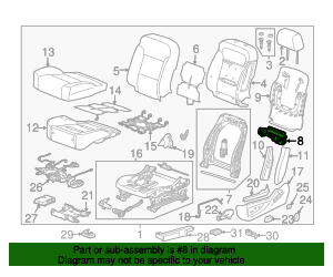 22878574 - OEM GM Lumbar Support | GMPartsCenter.net | GM Parts Center