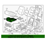 2014-2020 GM Front Seat Cushion Pad 22943727 GM | GMPartsDirect.com