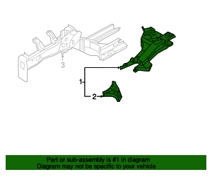 64510-1W010 - Apron Assembly 2012-2017 Kia Rio | Kia.Parts Store