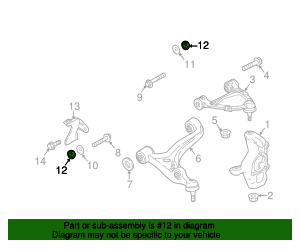 2014-2024 Mazda Lower Control Arm Retainer Nut 9YB0-41-413 ...