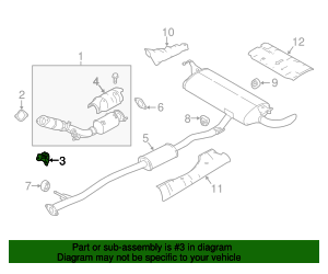 2017-2022 Nissan Front Pipe Mount 20651-4BB0A | Temecula Nissan Parts