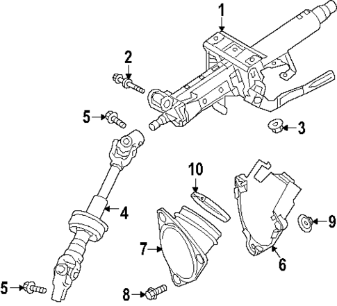 Steering Column Assembly for 2025 Toyota Camry | Toyota Parts Center