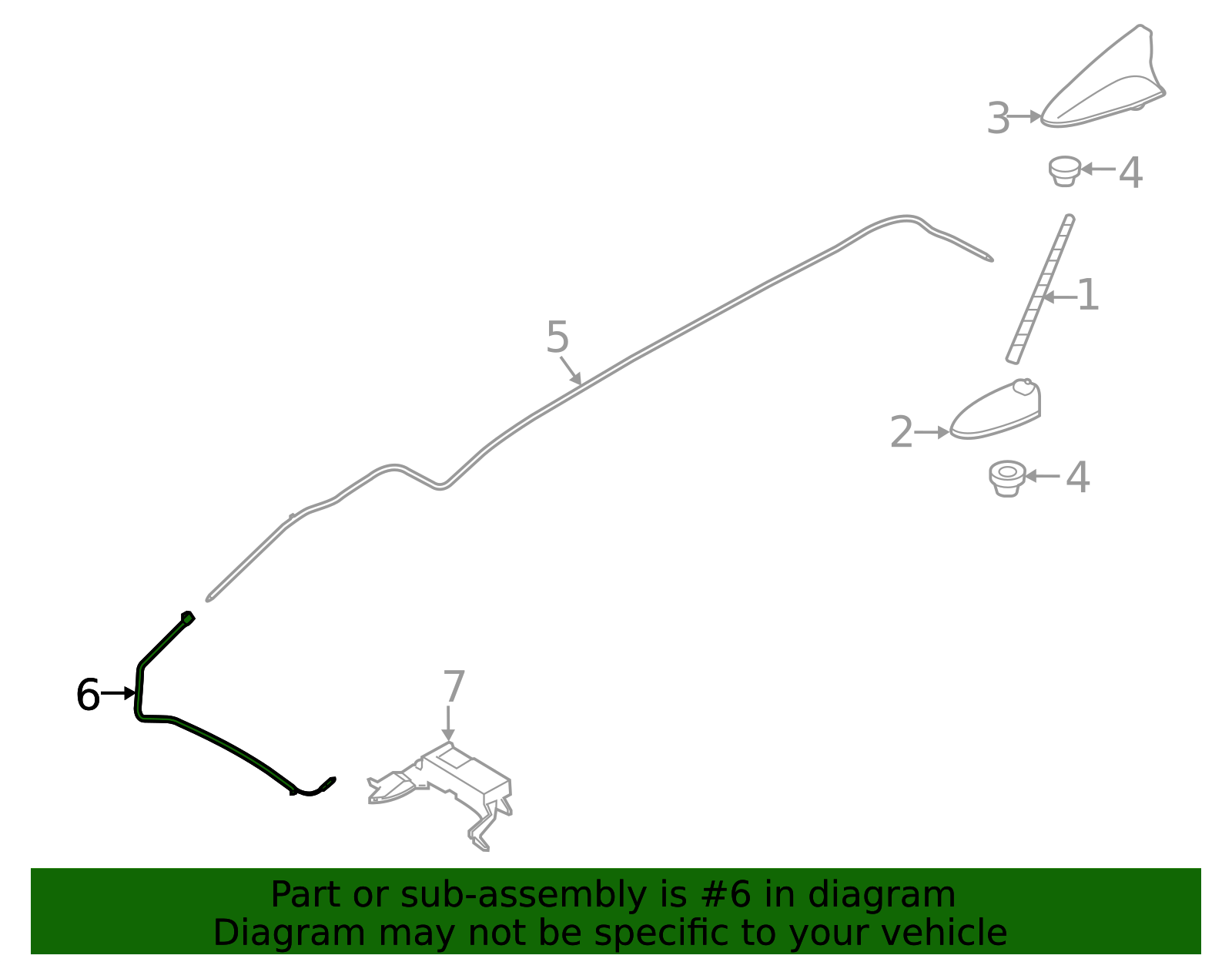 2024-2025 Kia Sorento Antenna Cable 96220-R5100 | QuirkParts
