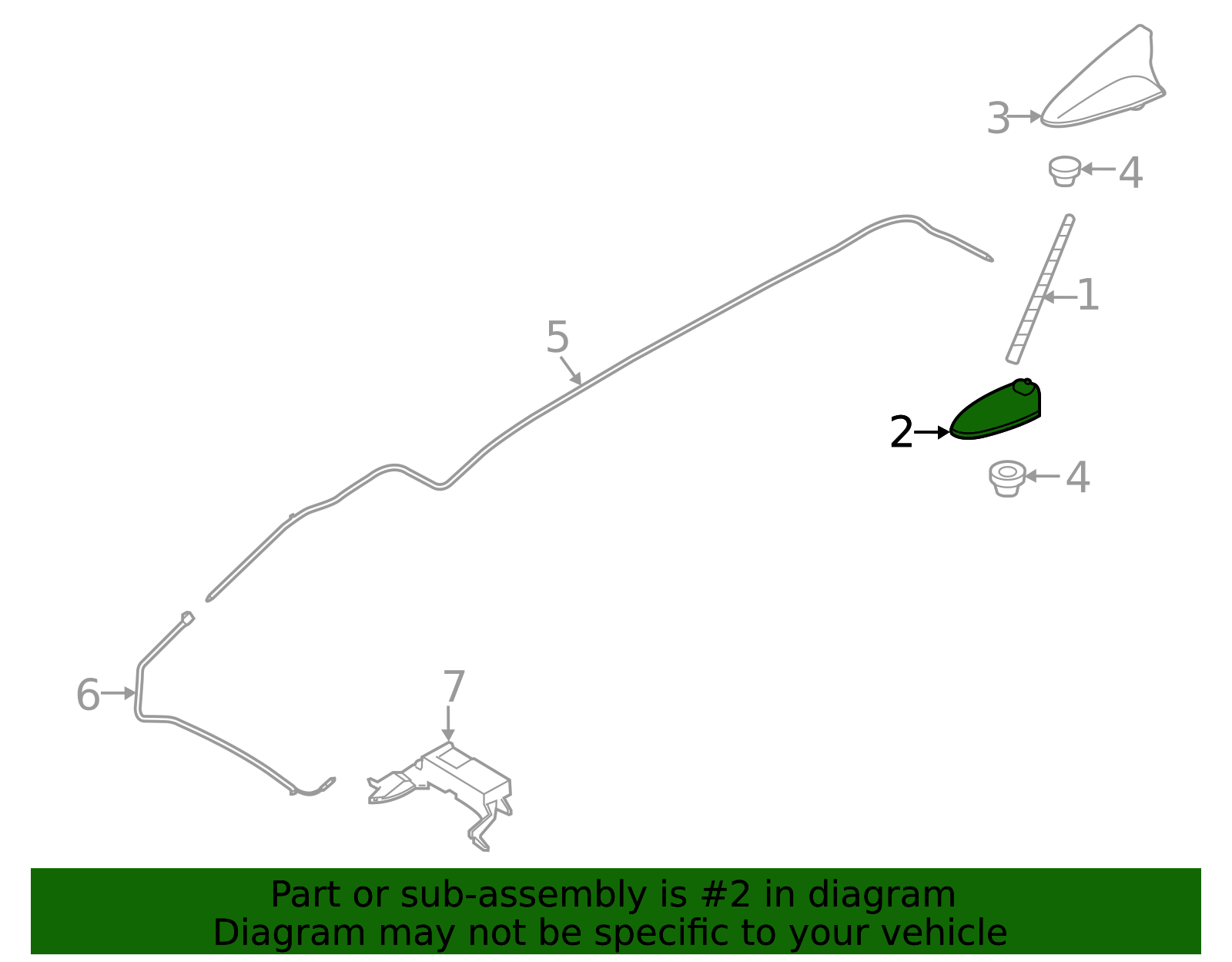 2021-2023 Kia Sorento Antenna Assembly 96205-R5000 | QuirkParts