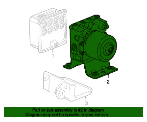 2008-2010 GM Brake Pressure Modulator Valve 25818716 | TascaParts.com