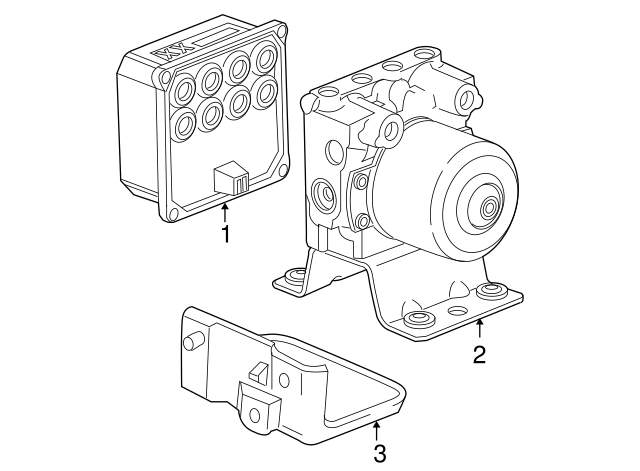 2008-2010 GM Brake Pressure Modulator Valve 25818716 | TascaParts.com