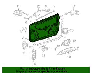 209-720-54-70-5C63 - Door Trim Panel 2003-2009 Mercedes-Benz | Mercedes ...
