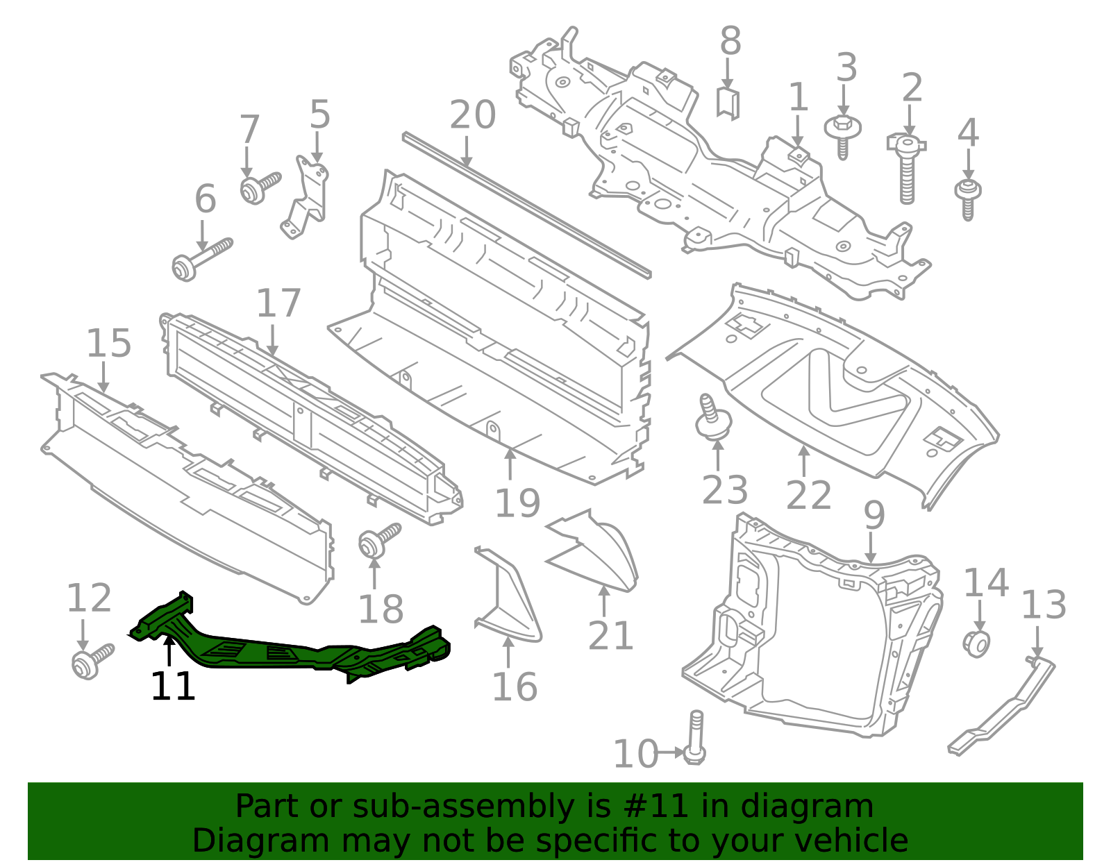 2015-2018 Porsche Macan Upper Bracket 95B-807-890-C | OEM Parts Online