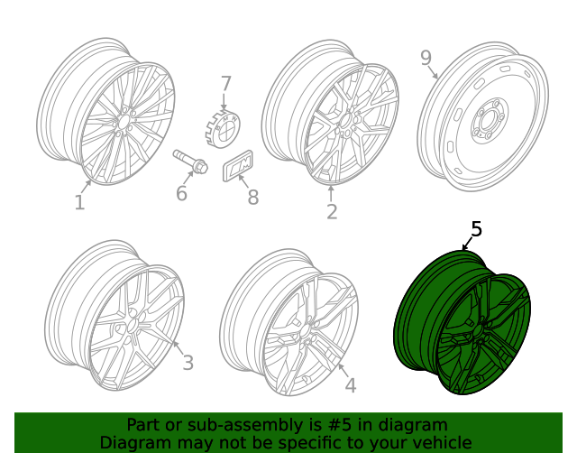 Genuine BMW 36-11-8-092-352 | Wheel, Alloy | FREE Shipping on Most ...