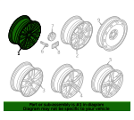 Genuine BMW 36-11-6-856-089 | 18" Style 488 Multi-Spoke Orbitgray ...