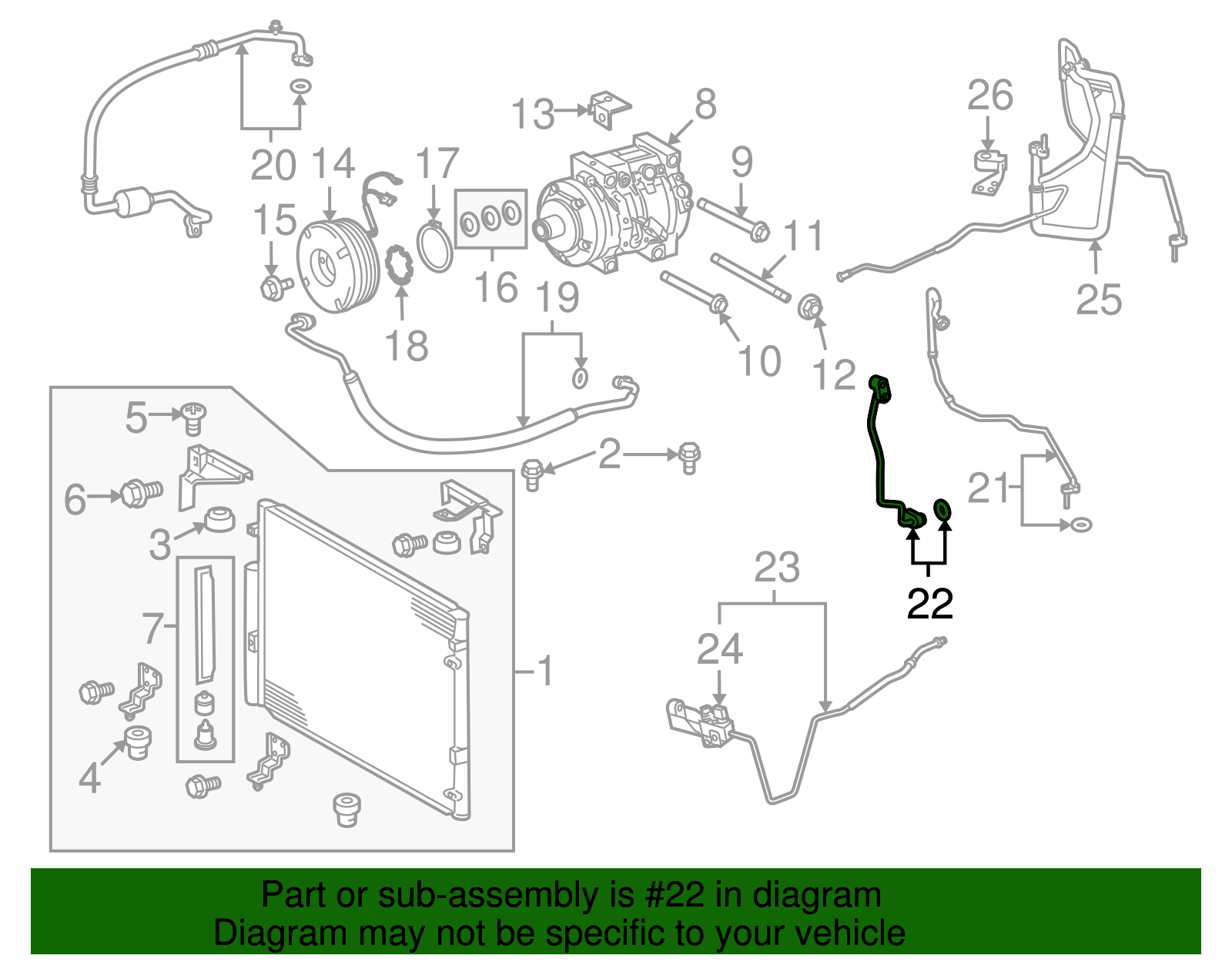 2008-2021 Toyota Land Cruiser Liquid Line 88716-6C200 | Ourisman Toyota ...
