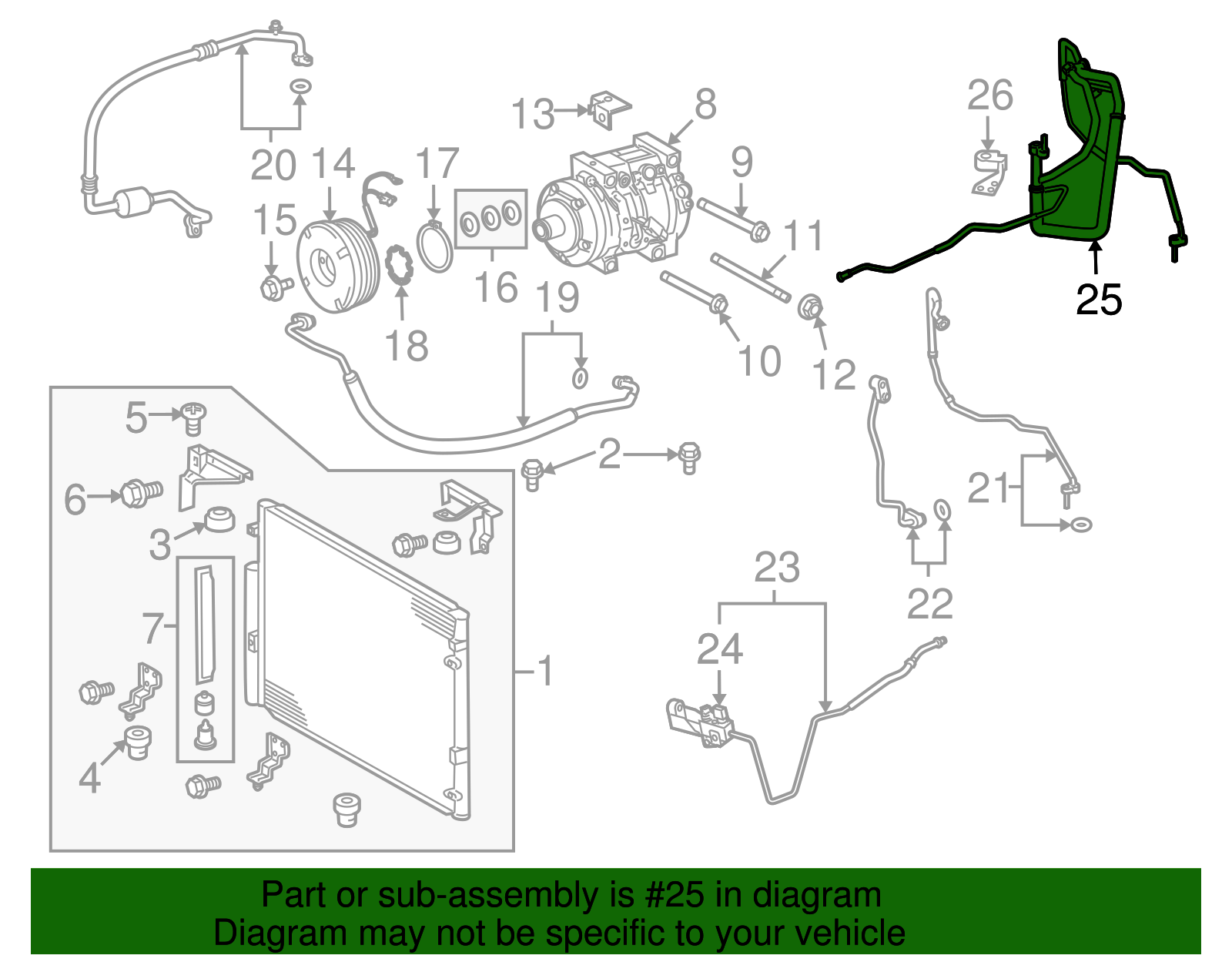 88710-60C00 - 2008-2021 Toyota Land Cruiser - AC Tube | Sparks Parts